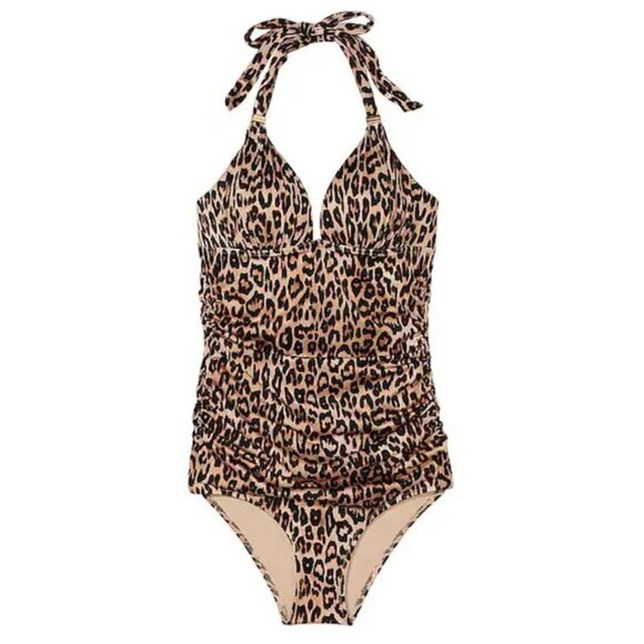 Victoria's Secret | Swim | New Victorias Secret Leopard Print Halter ...